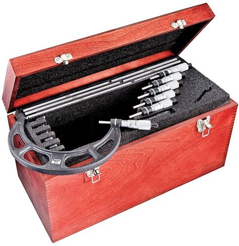 Starrett ST436DXRLZ Outside Micrometer Set includes 7",8",9",10",11"and ...